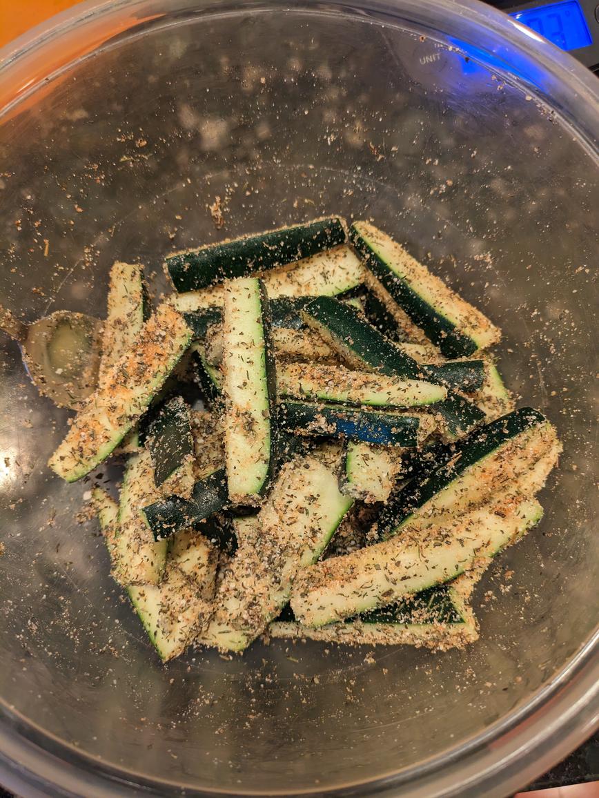 Parmesan Crusted Zucchini Wedges